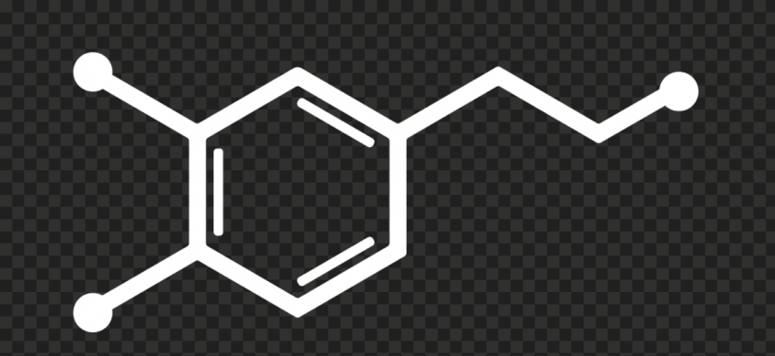 HD White Dopamine Molecule Icon PNG | Citypng