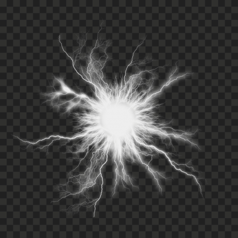 HD White Energy Ball Electric Lighting Effect PNG | Citypng