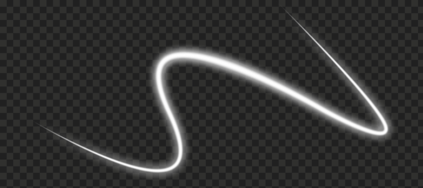 HD White Glowing Neon Wavy Line PNG | Citypng