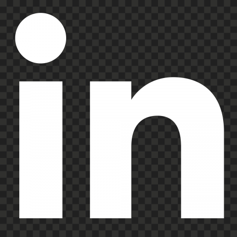 HD White Linkedin IN Icon Text Symbol Sign PNG | Citypng