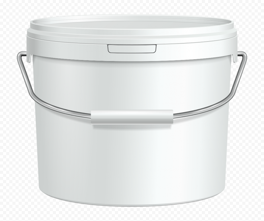 HD White Plastic Food Bucket Container Transparent PNG | Citypng