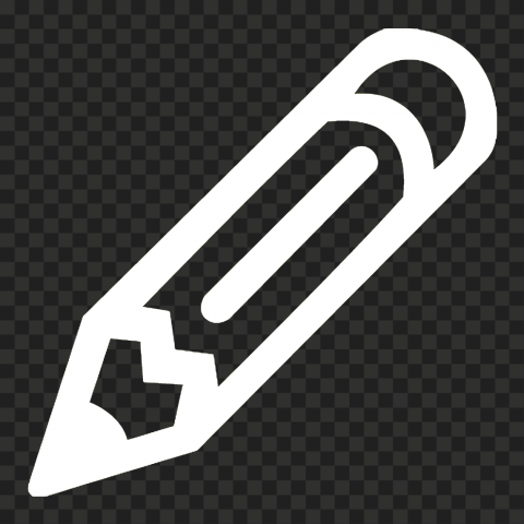 HD White Whole Pencil Outline PNG | Citypng