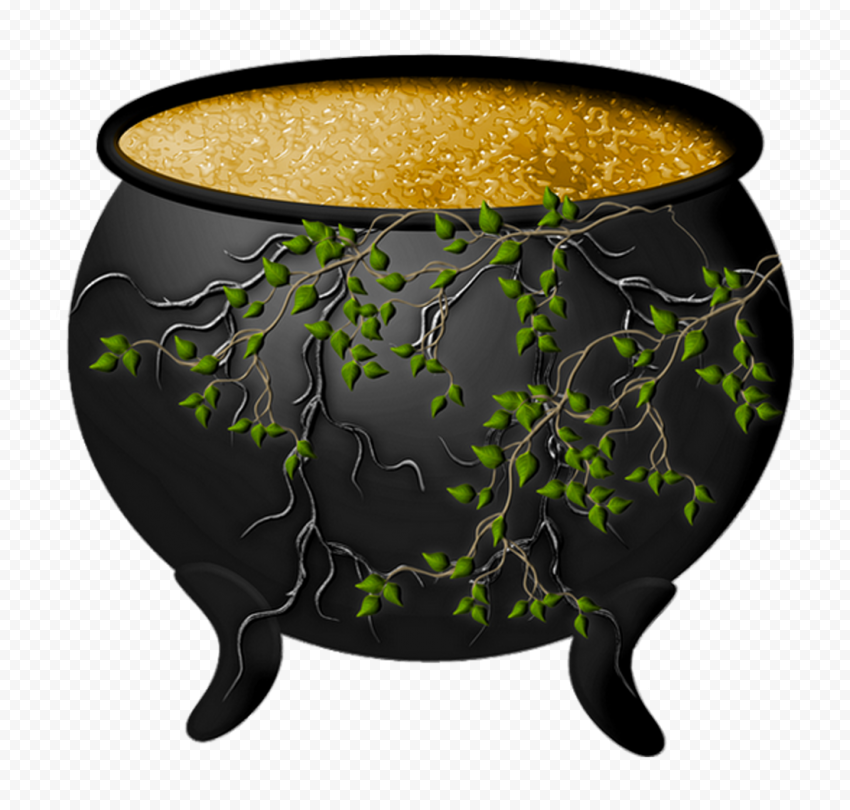 HD Witch Cauldron Pot Halloween Illustration PNG | Citypng