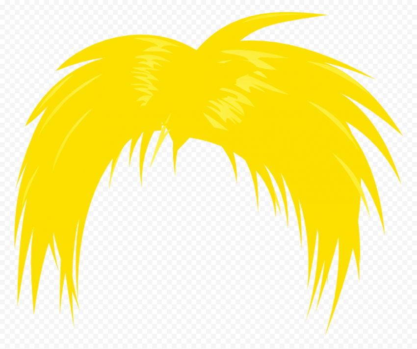 HD Yellow Anime Hair PNG | Citypng