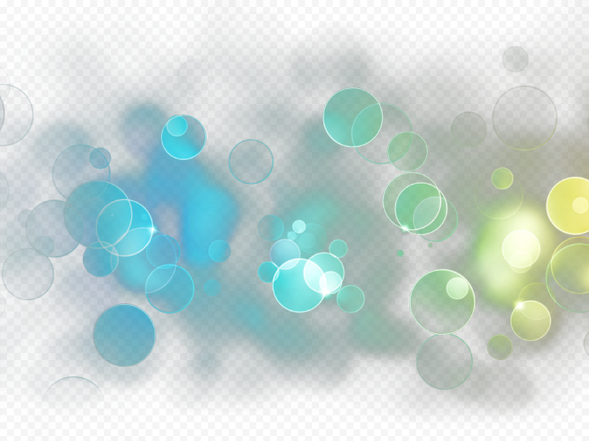 HD Yellow & Blue Bokeh Light Effect PNG | Citypng