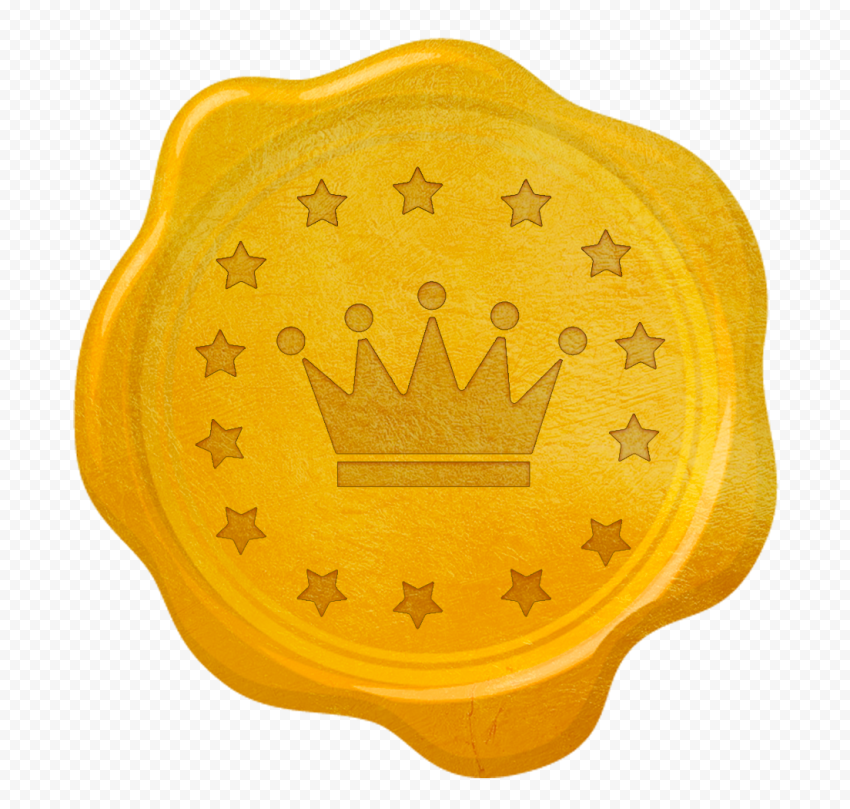 HD Crown Seal Wax Stamp PNG | Citypng