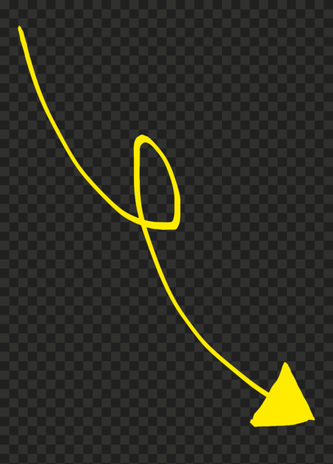 HD Turquoise Line Art Drawn Arrow Pointing Down Right PNG | Citypng