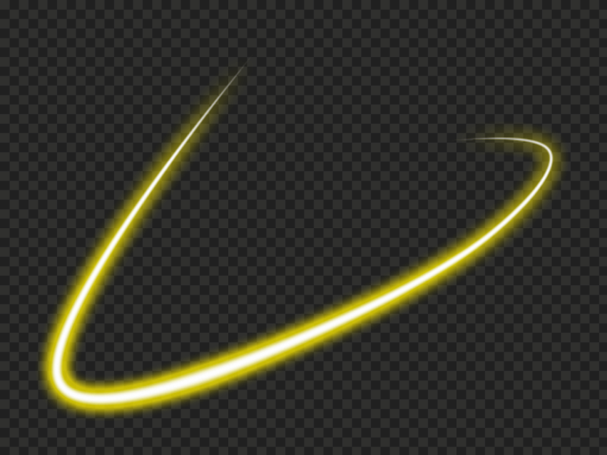 HD Yellow Neon Light Line PNG | Citypng