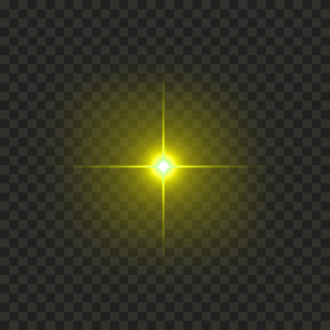 HD Yellow Shine Spark Star PNG | Citypng