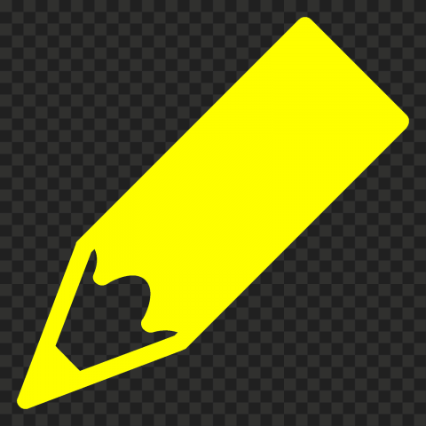 HD Yellow Short Pencil Icon PNG | Citypng