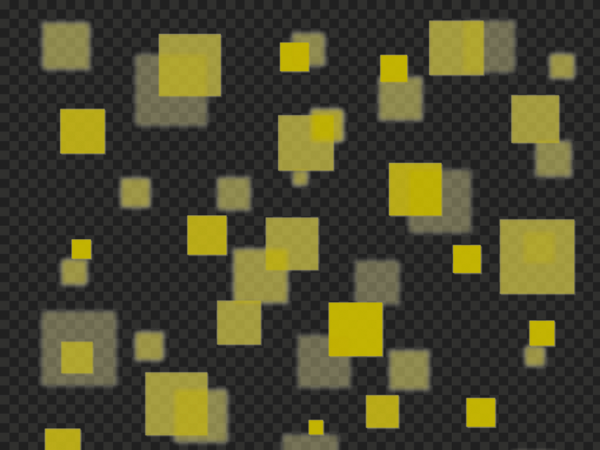 HD Yellow Square Bokeh Lens PNG | Citypng