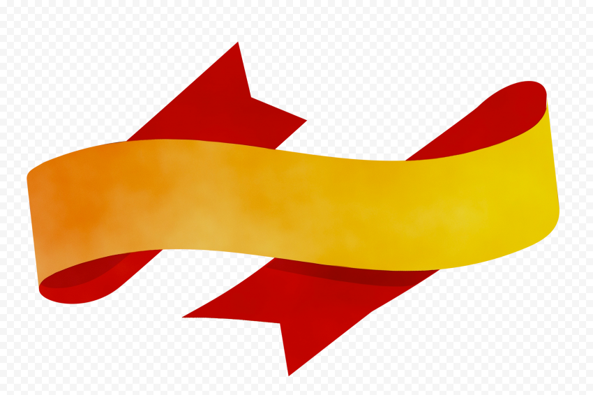 HD Zig Zag Vector Yellow & Red Ribbon PNG | Citypng