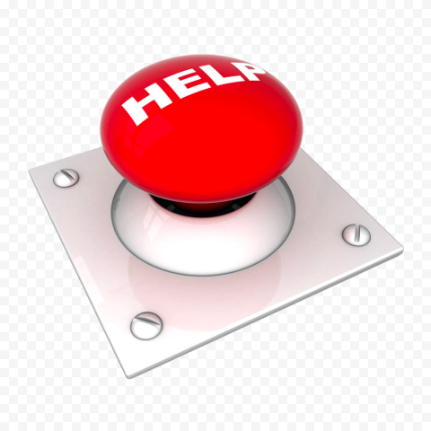 Help Red Button Big Dome HD PNG | Citypng