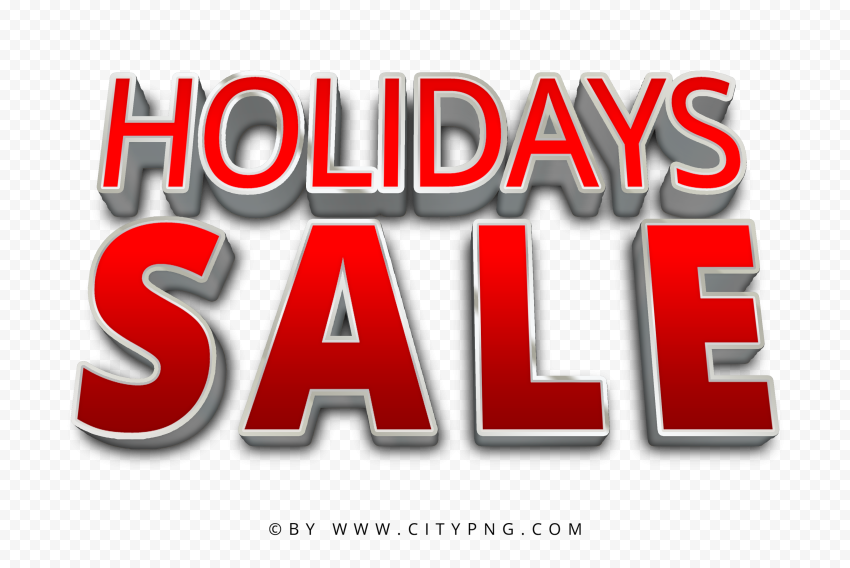 Holidays Sale Word Label Logo Sign PNG Image | Citypng
