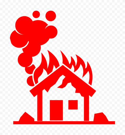 House Home Fire Red Icon PNG | Citypng