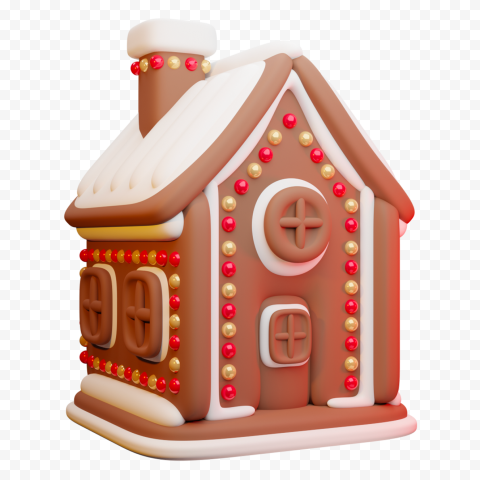 Illustration Christmas Gingerbread Cake House HD PNG | Citypng