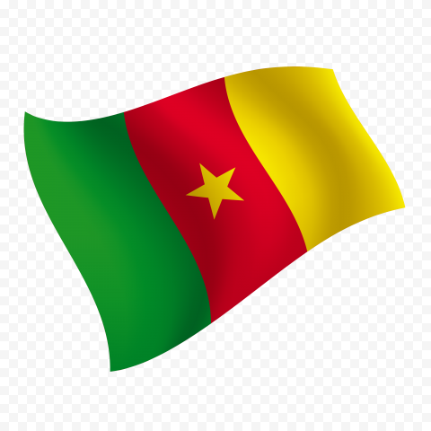 Illustration Flying Cameroon Flag PNG | Citypng