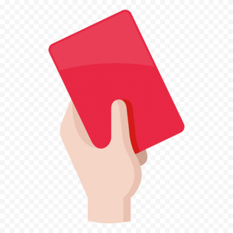 Illustration Hand Holding Red Card Icon | Citypng