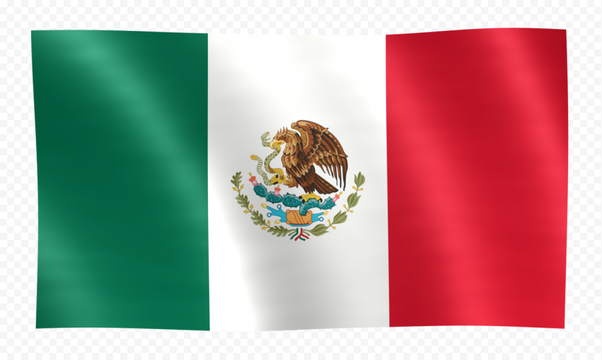 Illustration Mexico Waving Flag PNG | Citypng