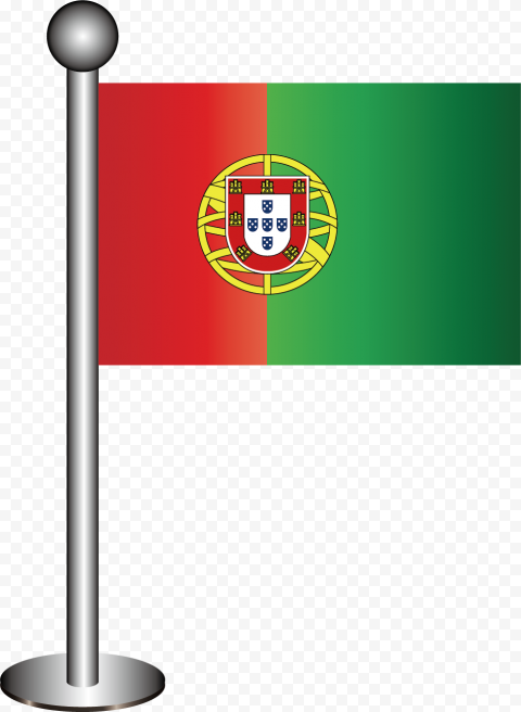Illustration Mini Portugal Flag Pole | Citypng