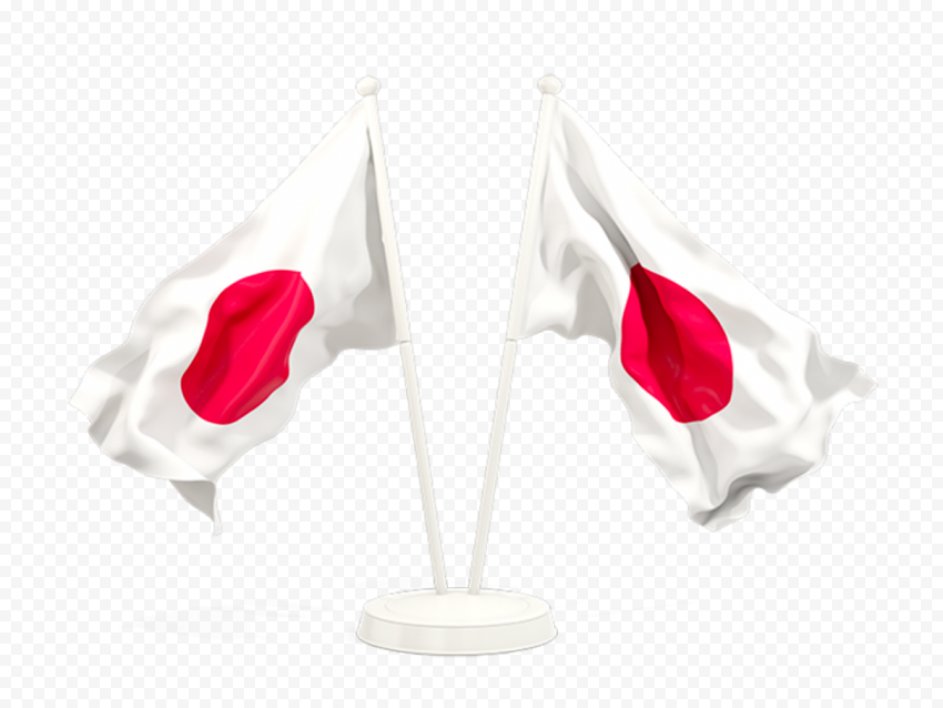 Illustration Of Two Japan Flags PNG Image | Citypng