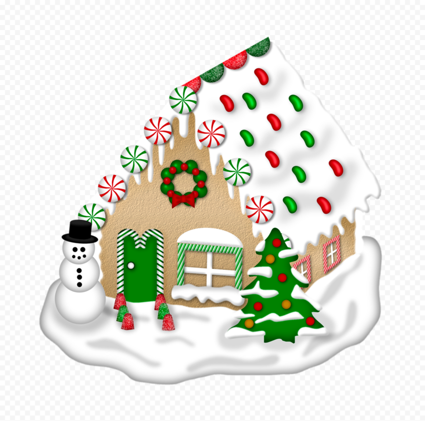 Winter Houses Clipart