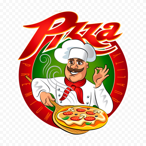 Italian Chef Pizza Logo PNG Image | Citypng