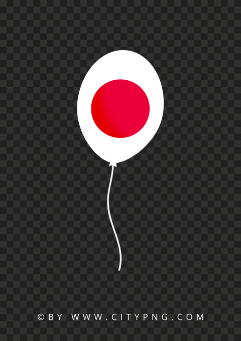 Japan Flag Balloon Transparent Background | Citypng