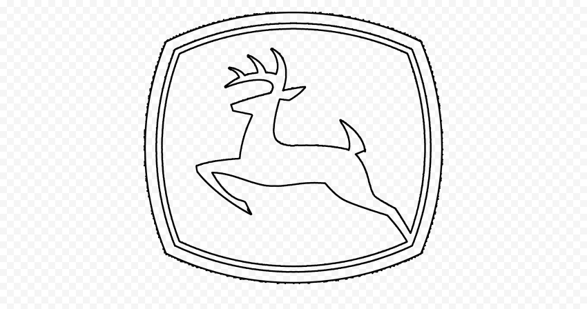 Black John Deere Logo