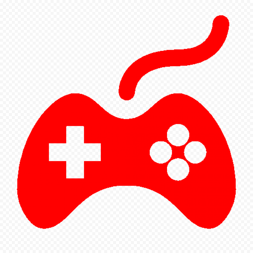 Joystick Game Controller Red Icon Transparent Background | Citypng