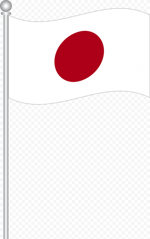 JPN Japan Flag Pole PNG Image | Citypng