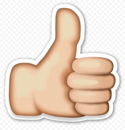 Like Emoji Thumbs Up Light Skin Tone | Citypng