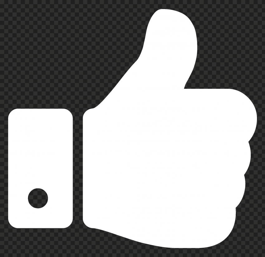 Like Good Thumb Up White Icon FREE PNG | Citypng