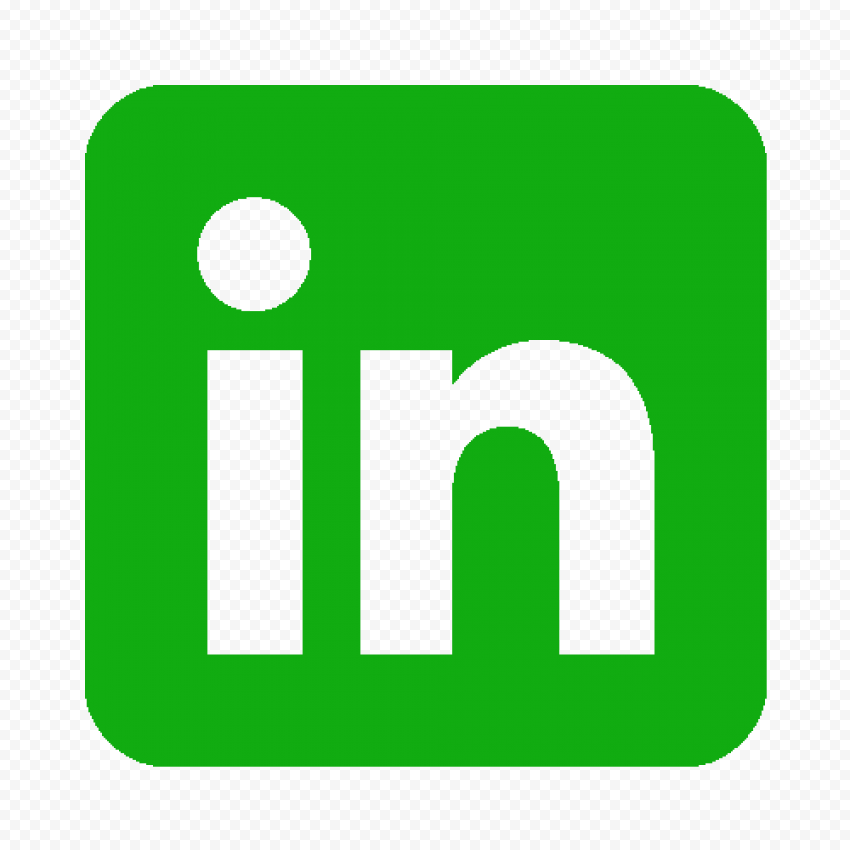 LinkedIn Square Green Icon Download PNG | Citypng