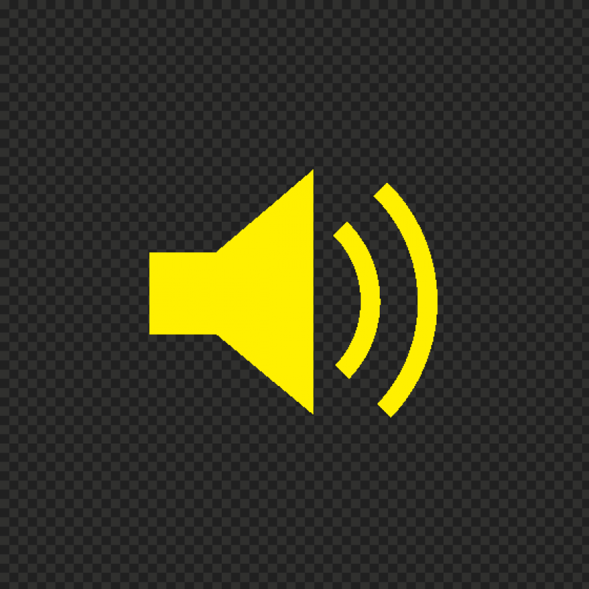 Loudspeaker Speaker Yellow Icon PNG Image | Citypng