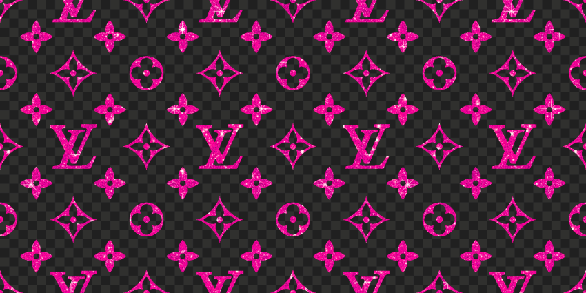 Louis Vuitton Lv Pink Glitter Pattern Seamless HD PNG | Citypng