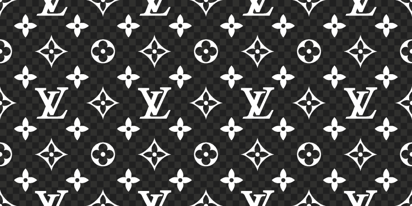 Lv Louis Vuitton White Pattern Seamless FREE PNG | Citypng