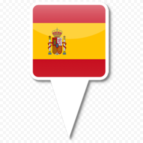 Map Pin Spain Flag Icon | Citypng