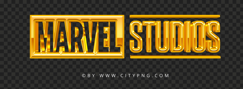 Marvel Studios Gold Logo PNG | Citypng