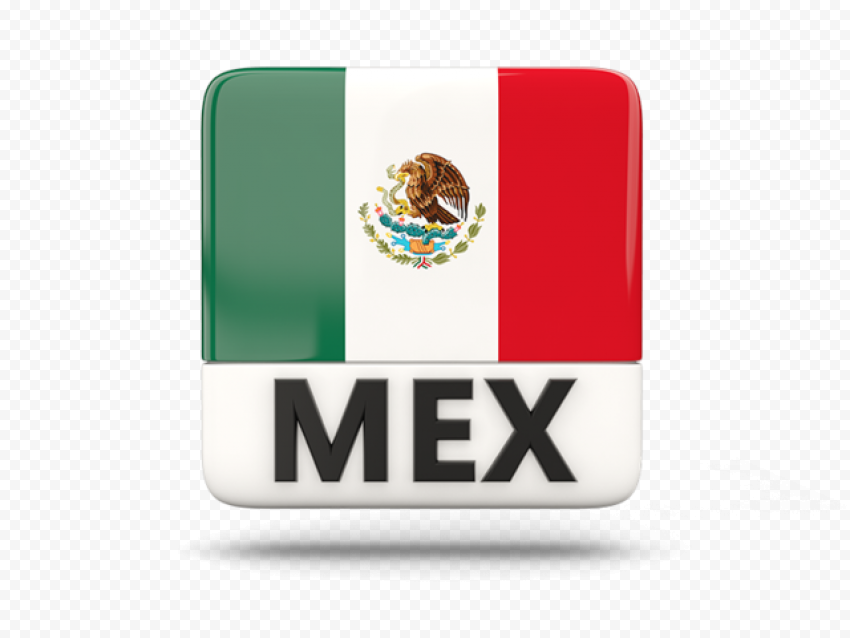 MEX Mexico Square Flag Icon PNG | Citypng