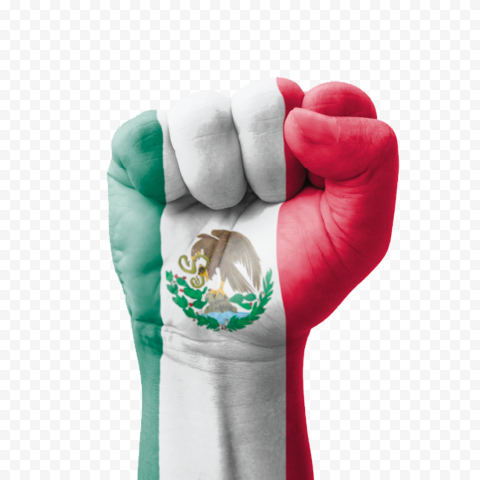 Mexico Flag Painted On Peace Hand Gesture PNG | Citypng