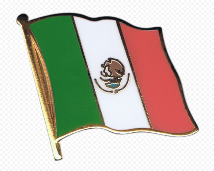 Mexico Lapel Pin Flag PNG | Citypng