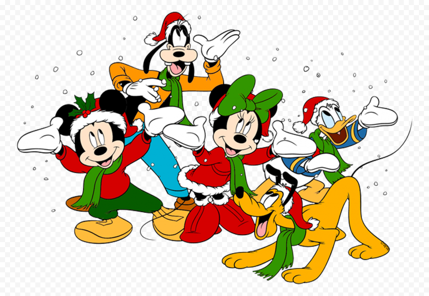 Mickey Minnie And Donald Duck Pluto Christmas | Citypng