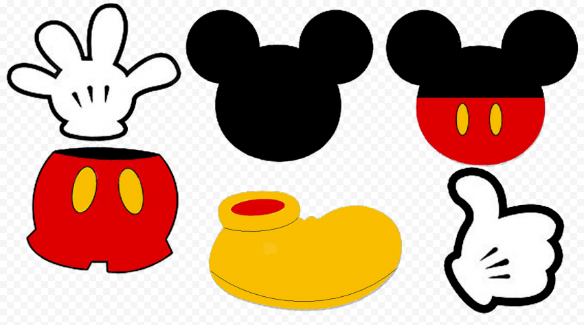 Mickey Mouse Elements Image PNG | Citypng