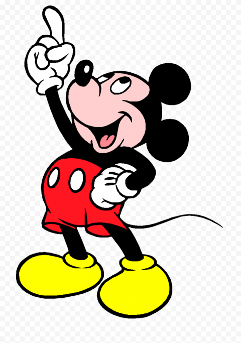 Mickey Mouse Pointing Finger Clip Art