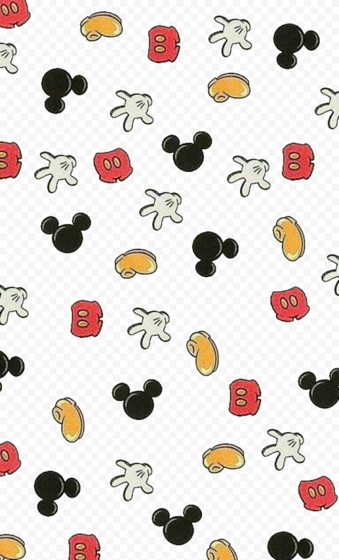 Mickey Mouse Pattern Image PNG | Citypng