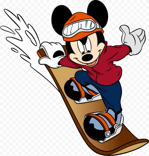 Mickey Mouse Snow Slide PNG | Citypng