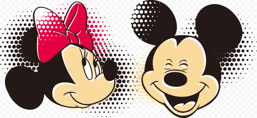 Minnie Mouse And Mickey Mouse Faces PNG | Citypng