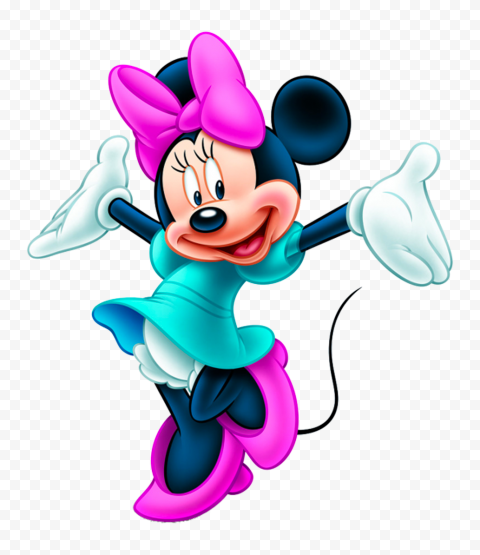 Minnie Mouse Cute Pose Illustration Character PNG | Citypng