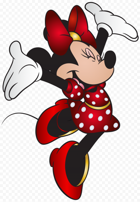 Cartoon Minnie Mouse Confused Face PNG Image | Citypng